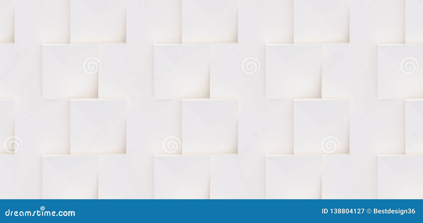 3D Pattern of White and Beige Geometric Shapes Stock Illustration ...