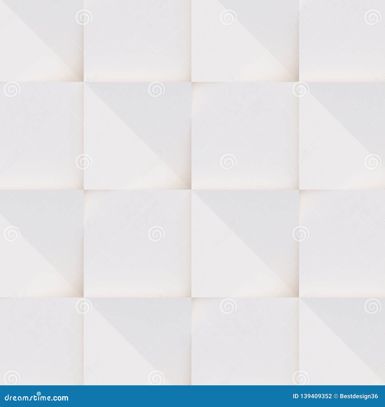3D Pattern of White and Beige Geometric Shapes Stock Illustration ...