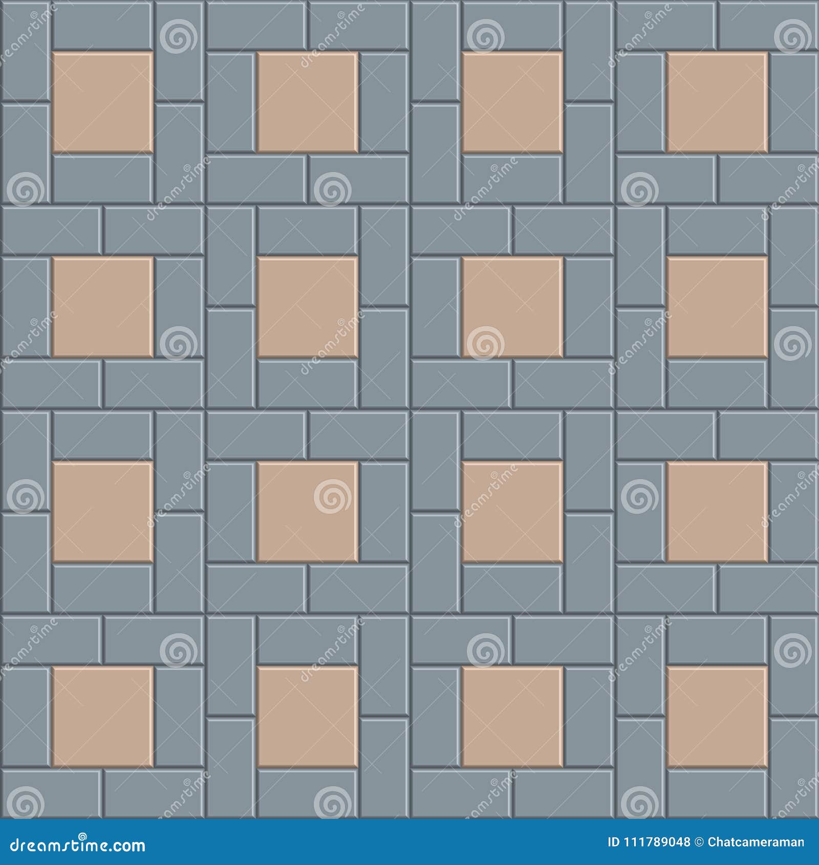 3D pavement tile floor stock vector. Illustration of seamless - 111789048