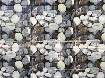 3D Pebbles Stone Wall Design for Elevation Tiles for an Residential ...
