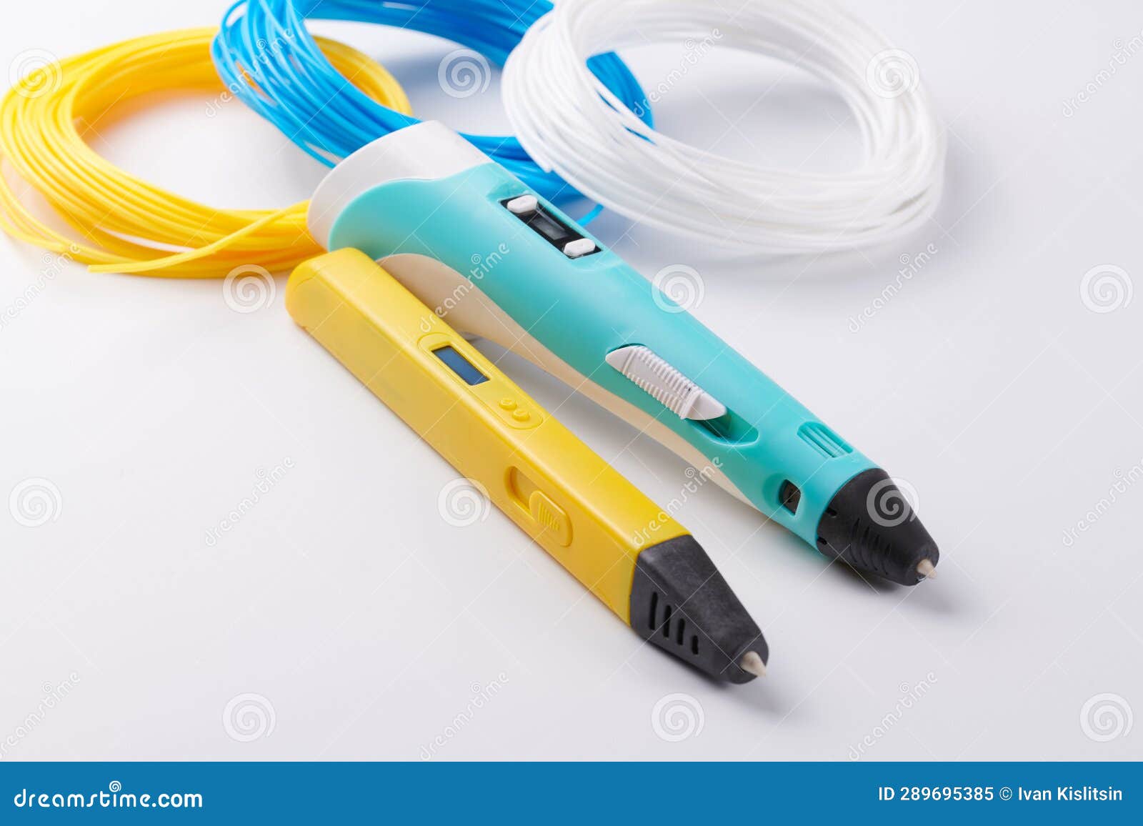 3d Pen for Creating Volume Plastic Figures Stock Image - Image of hobby ...