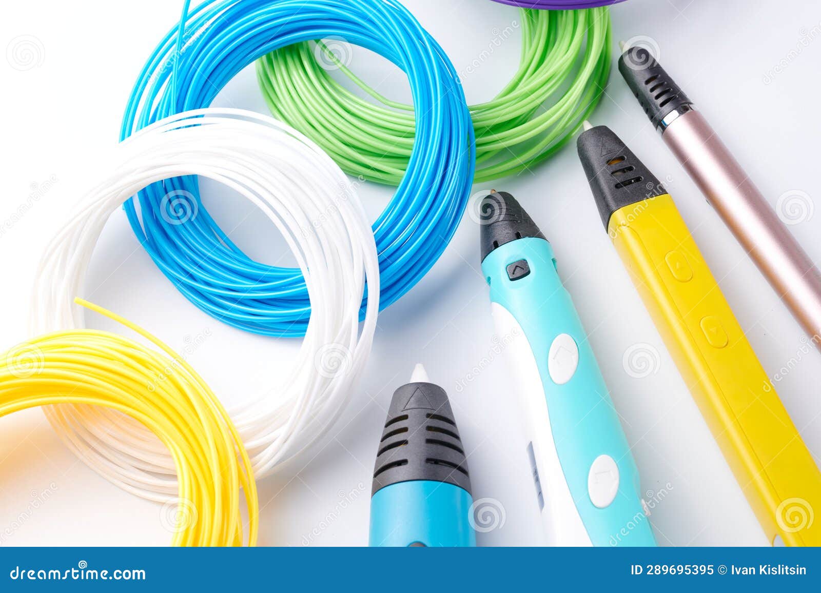 3d Pen for Creating Volume Plastic Figures Stock Image - Image of ...