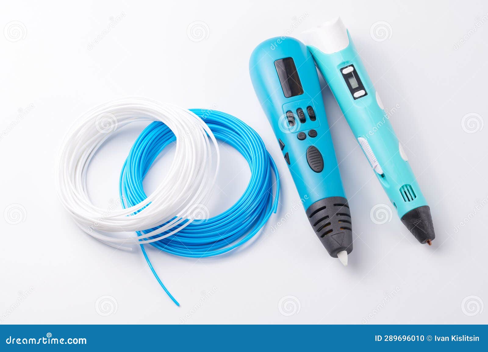 3d Pen for Creating Volume Plastic Figures Isolated Stock Photo - Image ...