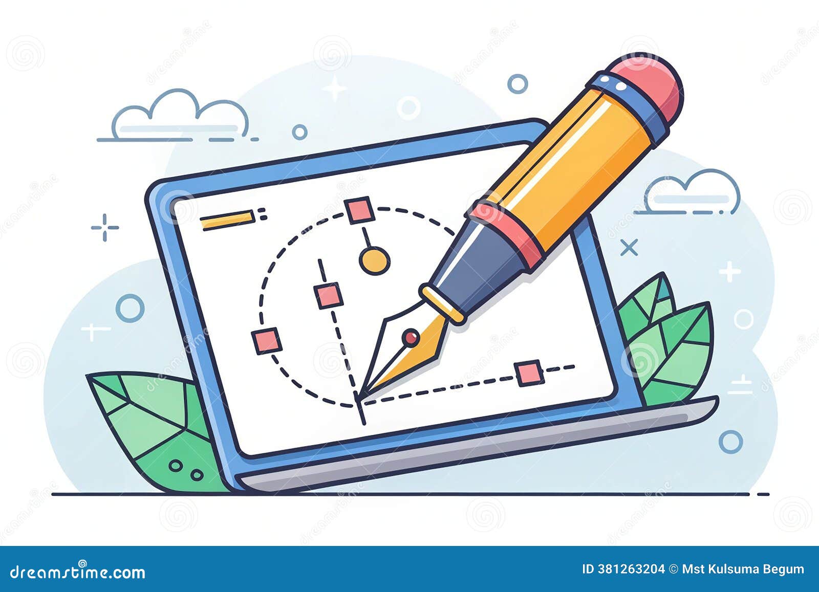 Pen Tool Cursor. Computer Graphics. Logo For Designer Or Illustrator ...