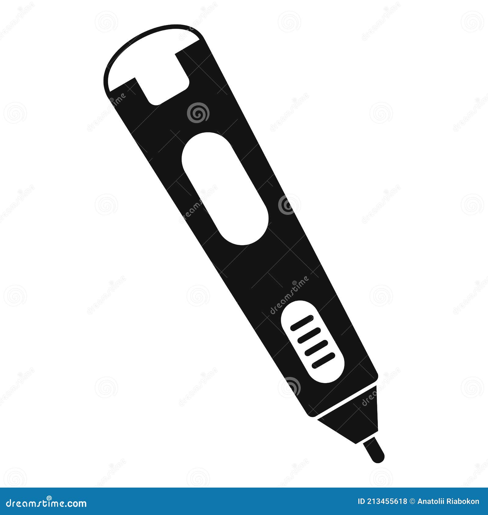 3d Pen Tool Icon, Simple Style Stock Vector - Illustration of isolated ...