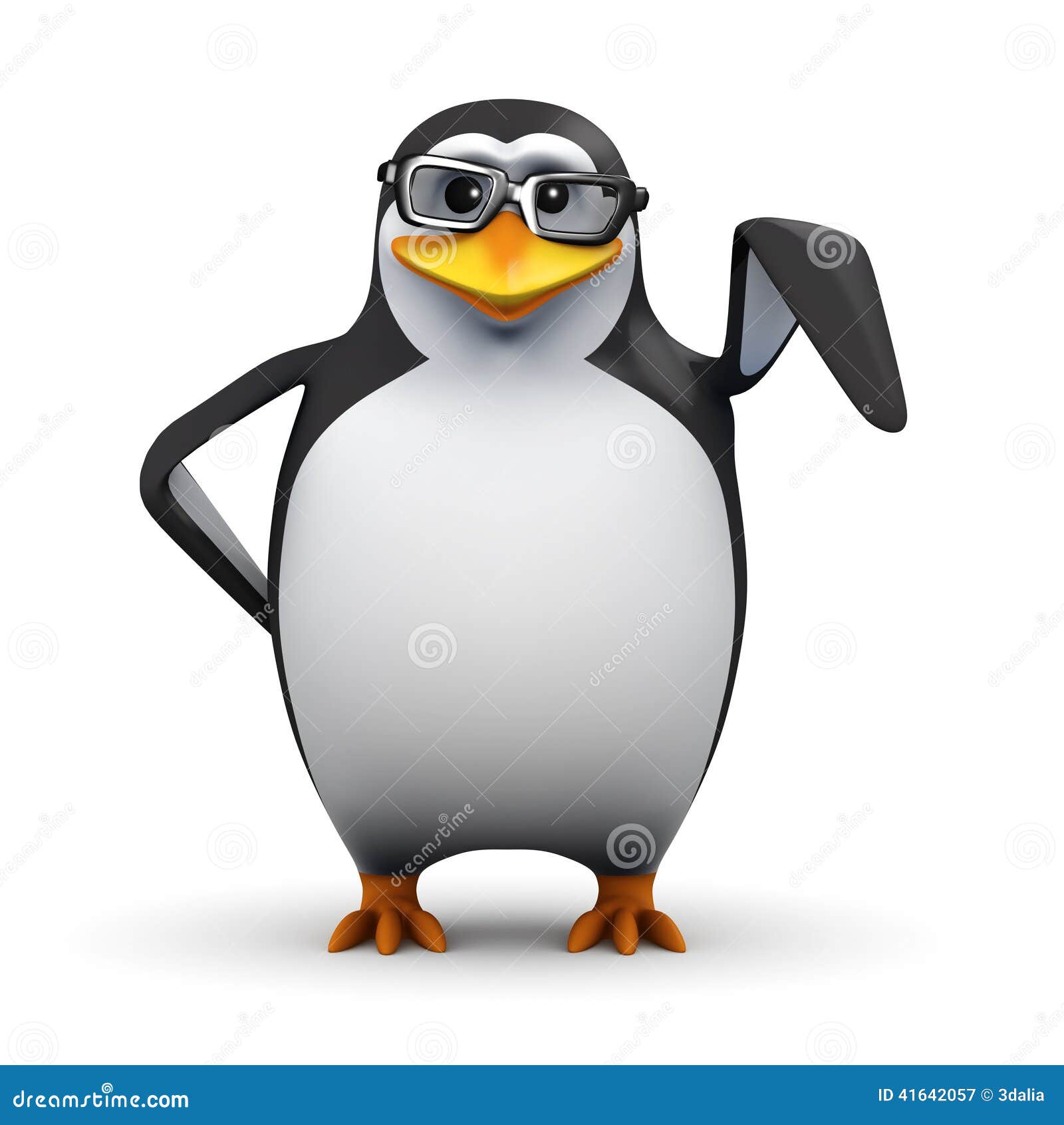 3d Penguin points stock illustration. Illustration of animal - 41642057