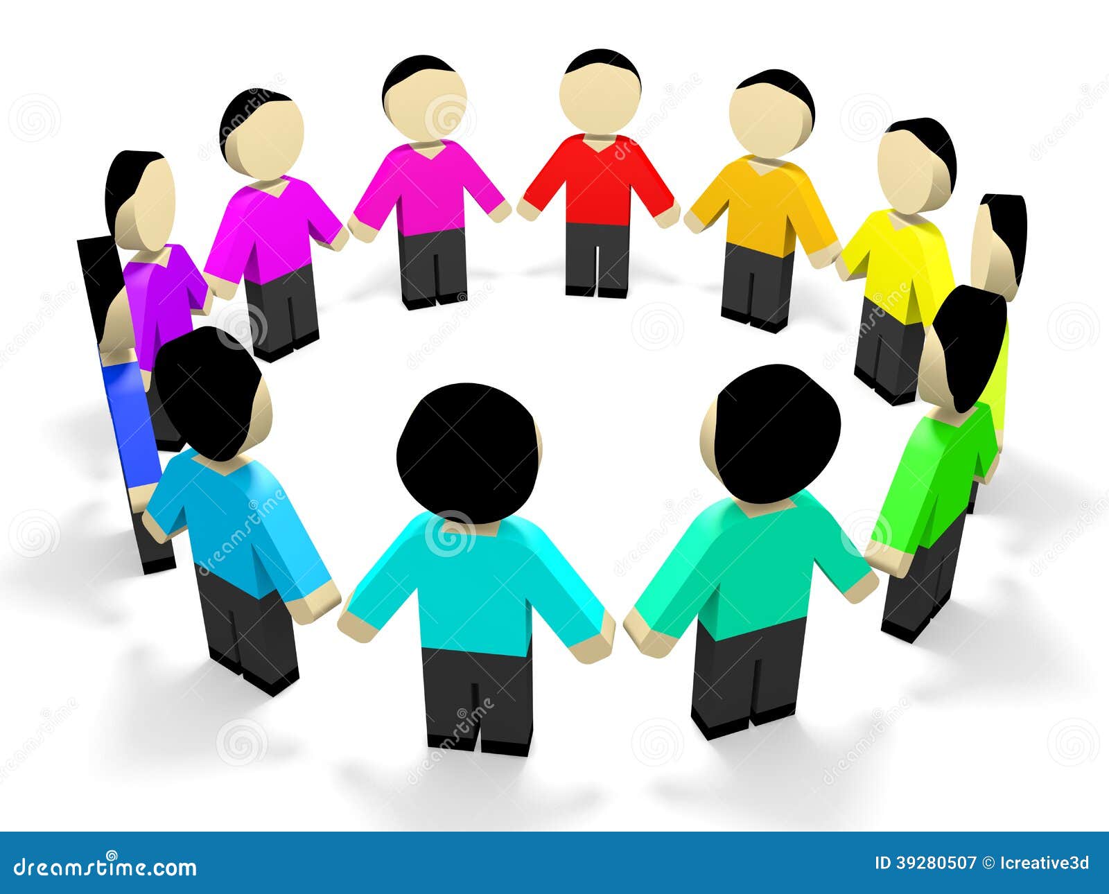 3D people. stock illustration. Illustration of circle - 39280507