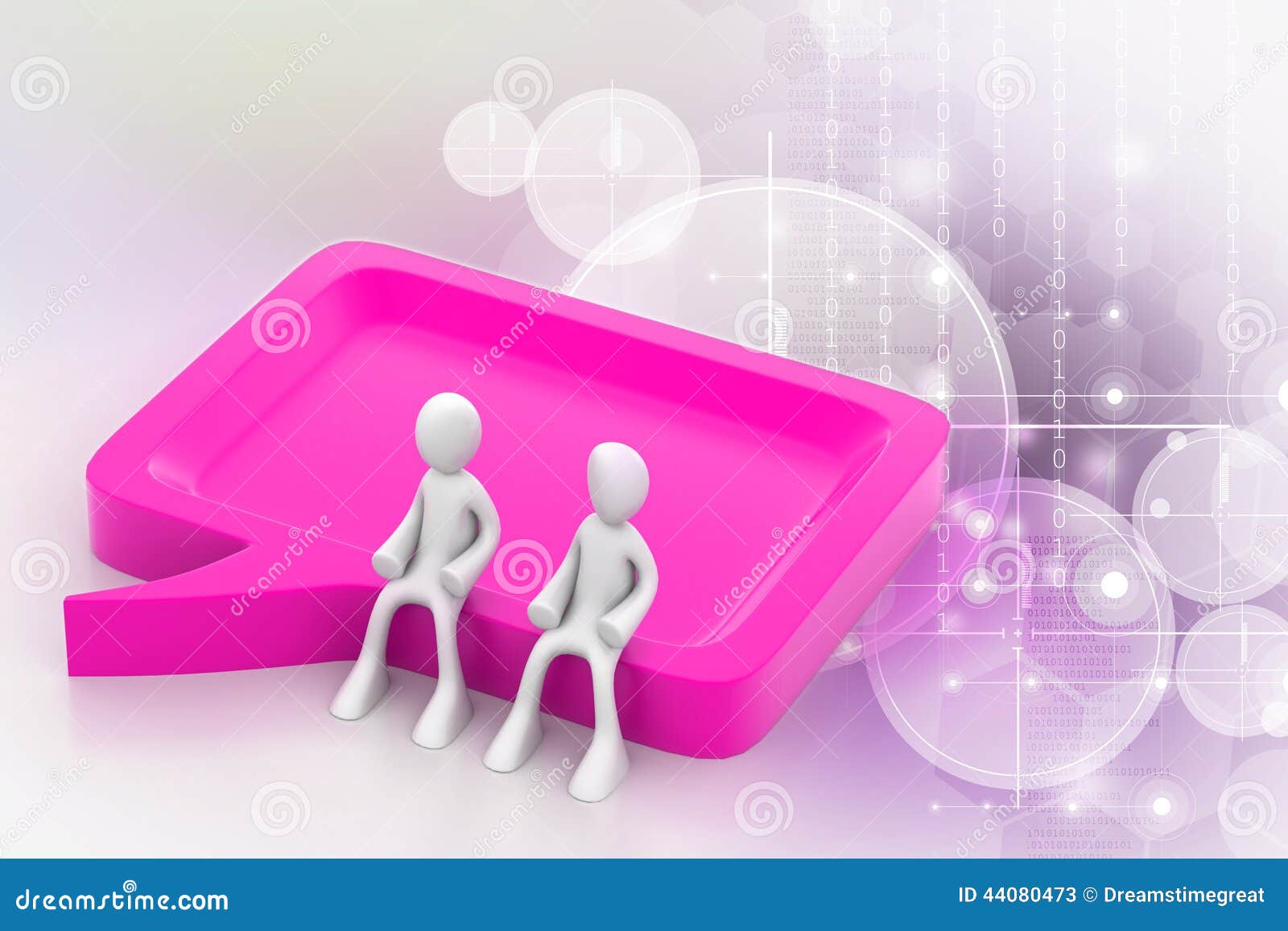 3d People Communication Together Stock Illustration - Illustration of ...