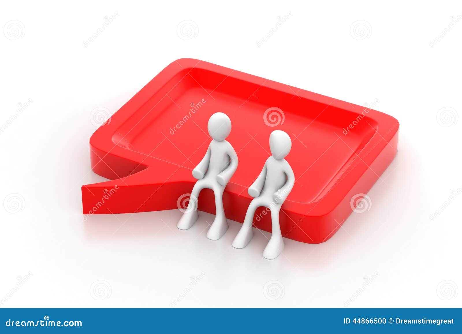 3d People Communication Together Stock Illustration - Illustration of ...