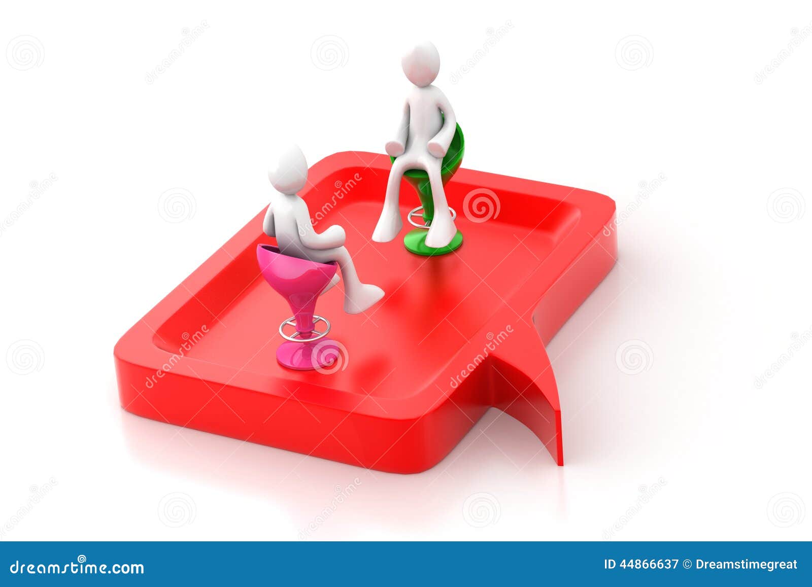 3d People Communication Together Stock Illustration - Illustration of ...