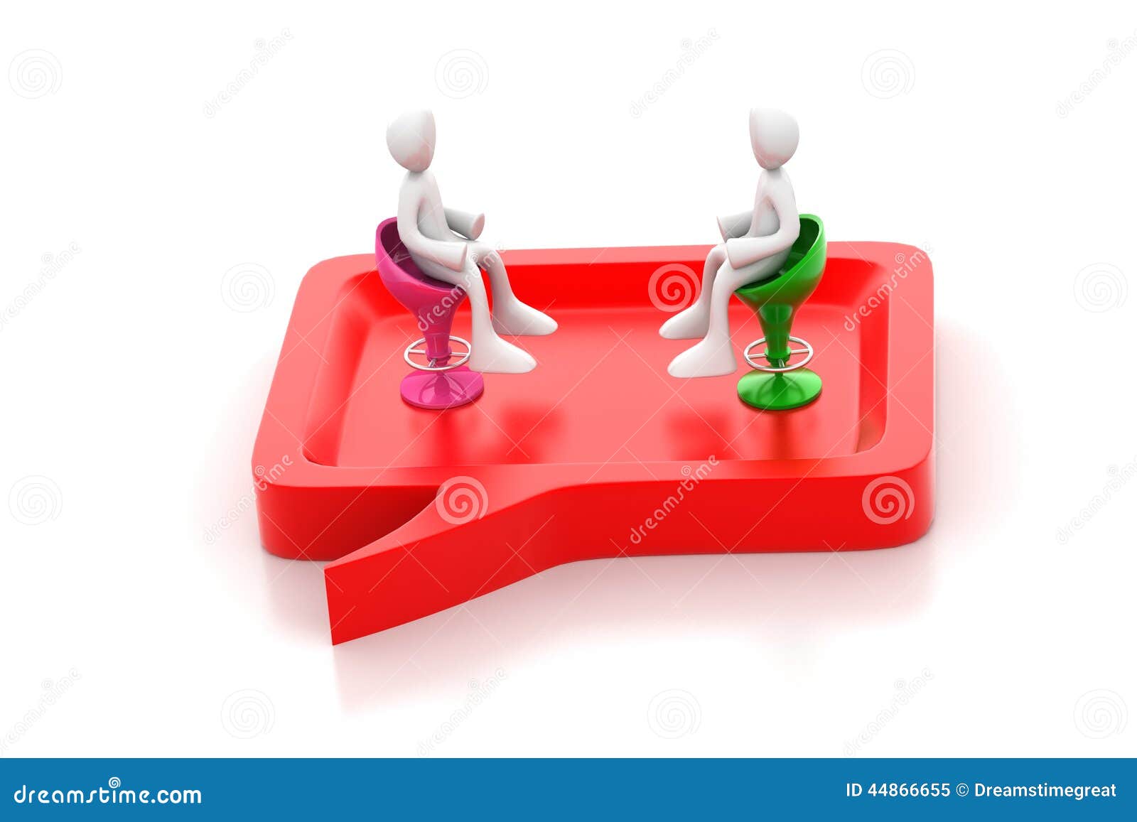 3d People Communication Together Stock Illustration - Illustration of ...