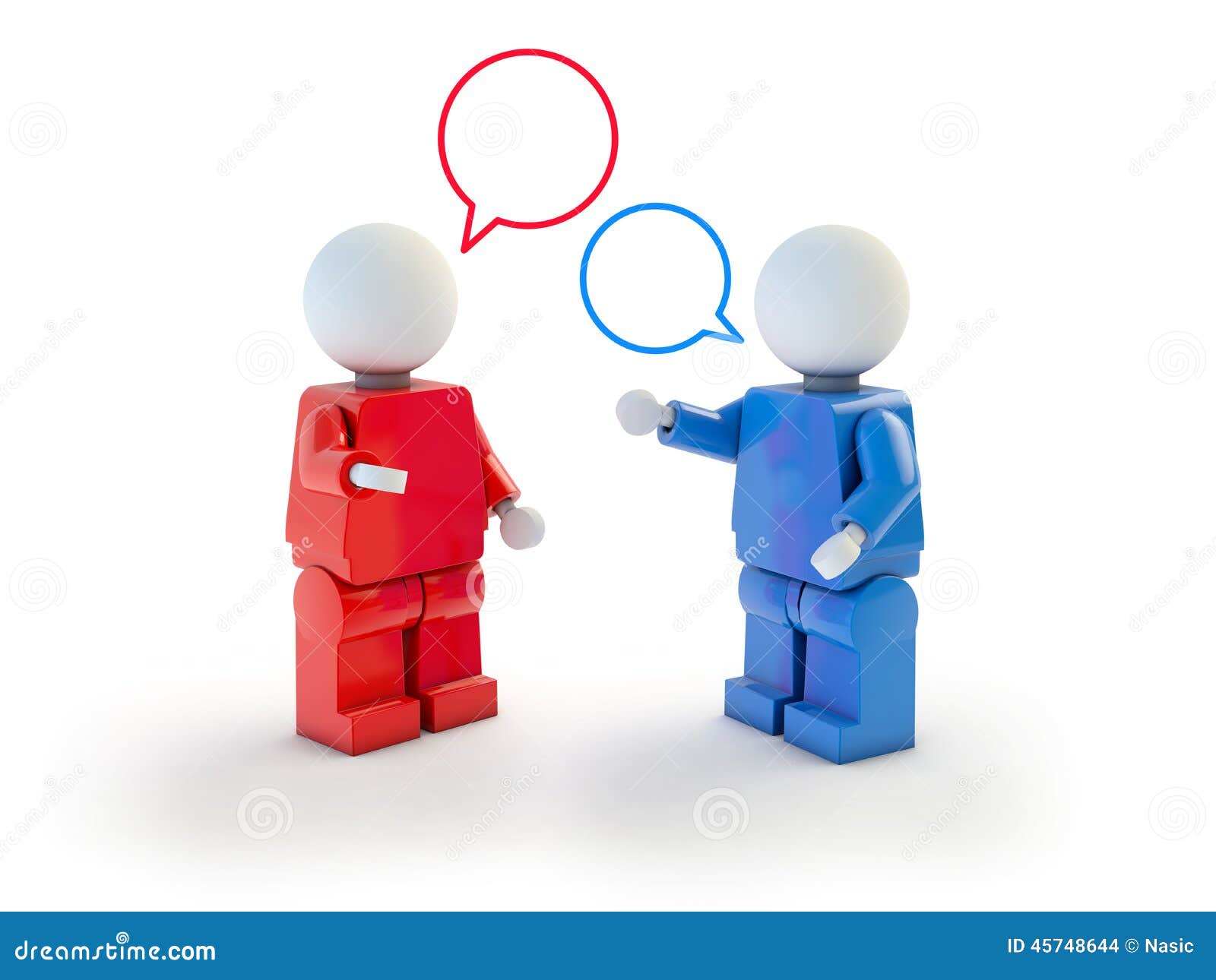 3d people conversation stock illustration. Illustration of human - 45748644