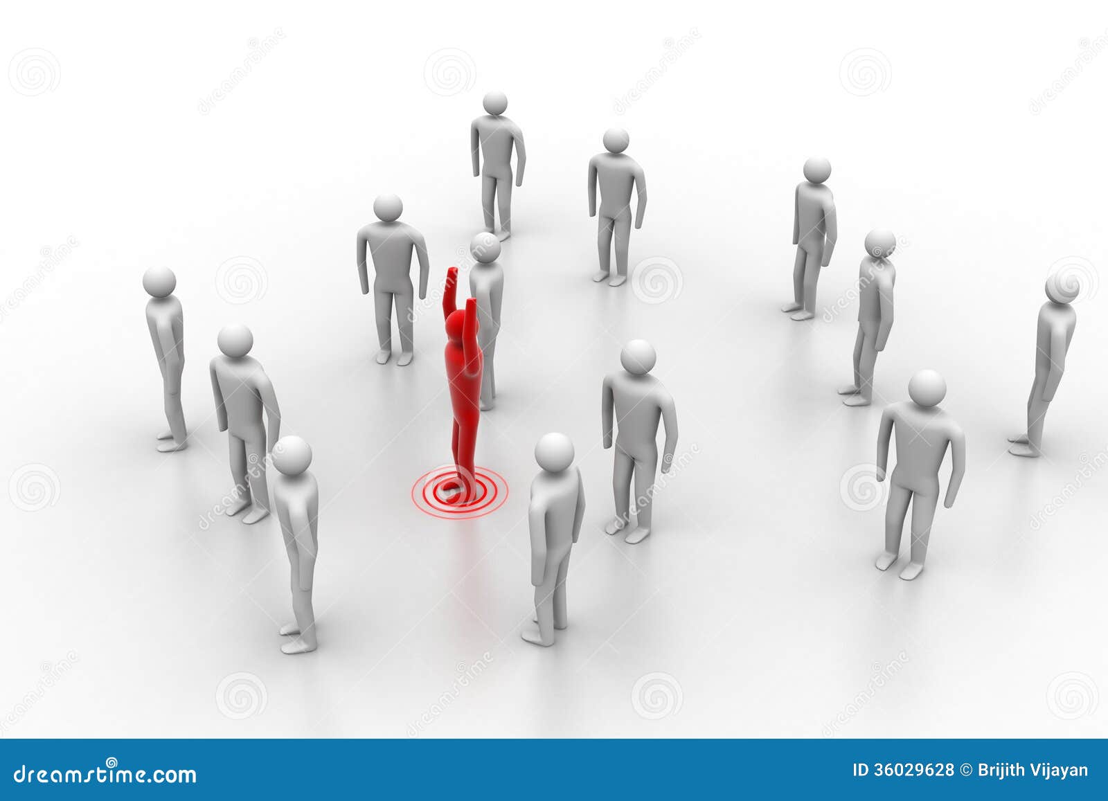 3d people in group stock illustration. Illustration of competition ...