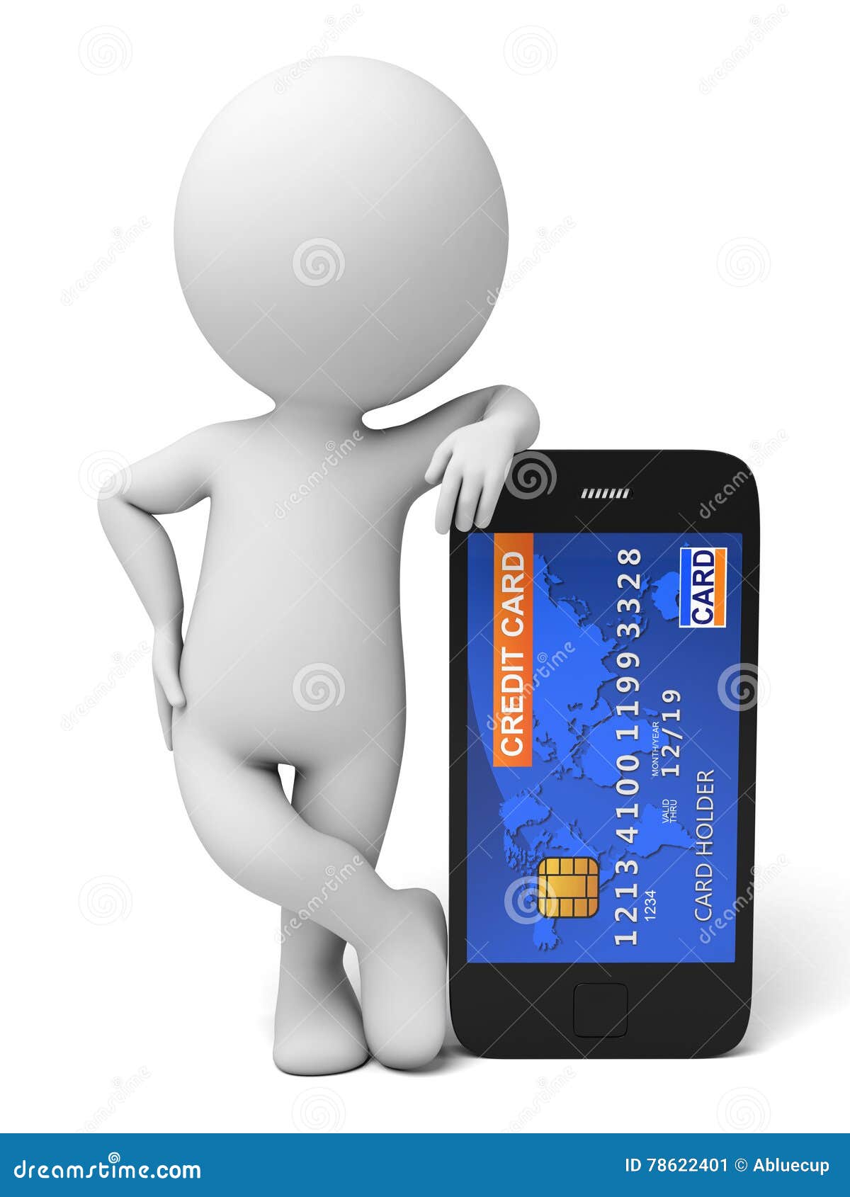 3D people stock illustration. Illustration of abstract - 78622401