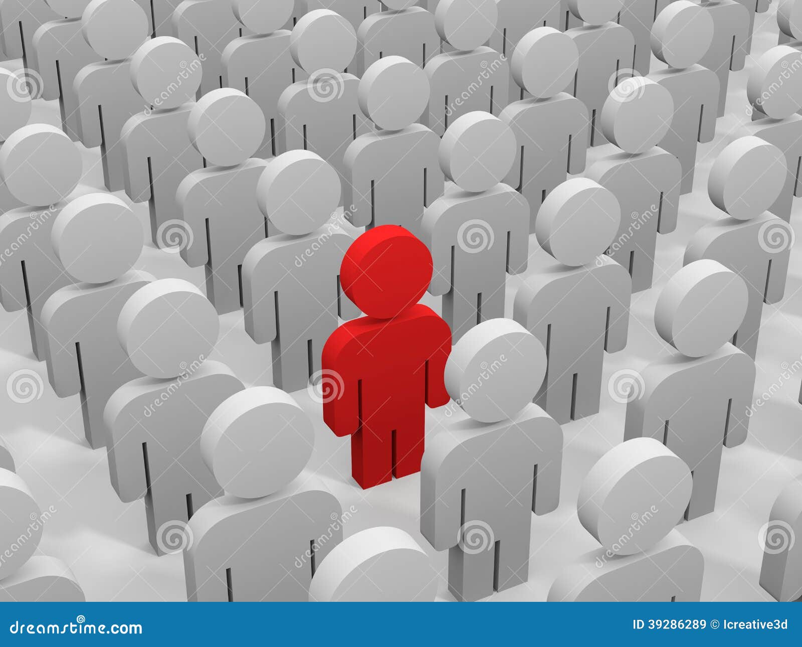 3D people. Leader stock illustration. Illustration of team - 39286289