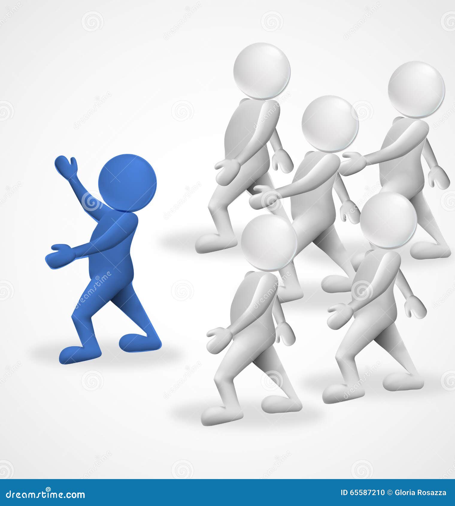 3d people leader logo stock vector. Illustration of agent - 65587210