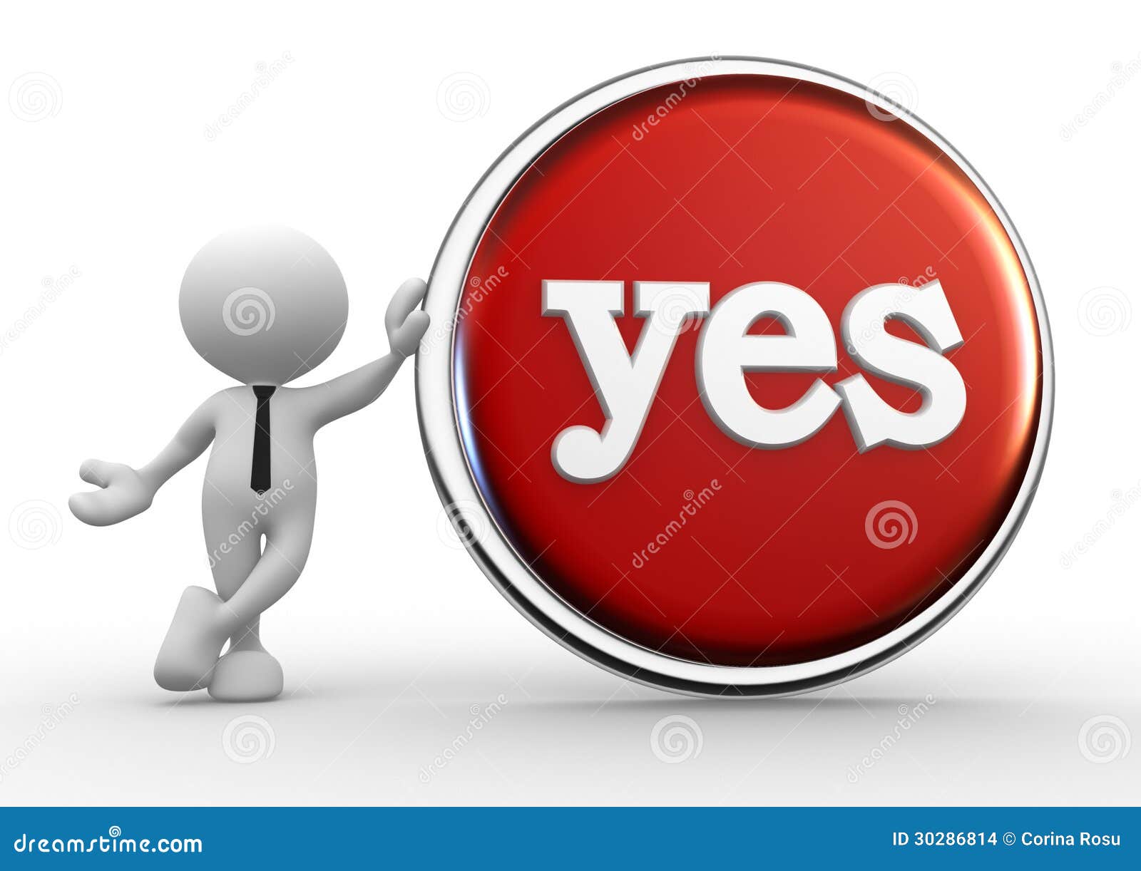 Yes stock illustration. Illustration of emergency, icon - 30286814