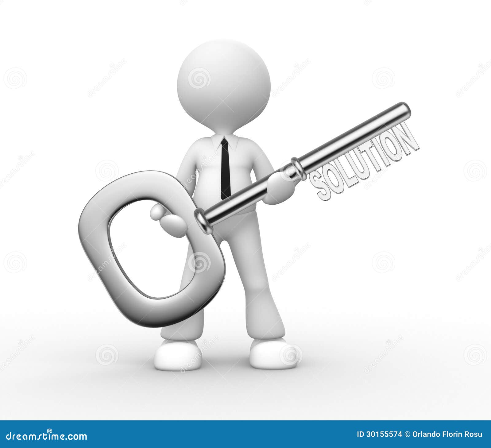 Key stock illustration. Illustration of person, leadership - 30155574
