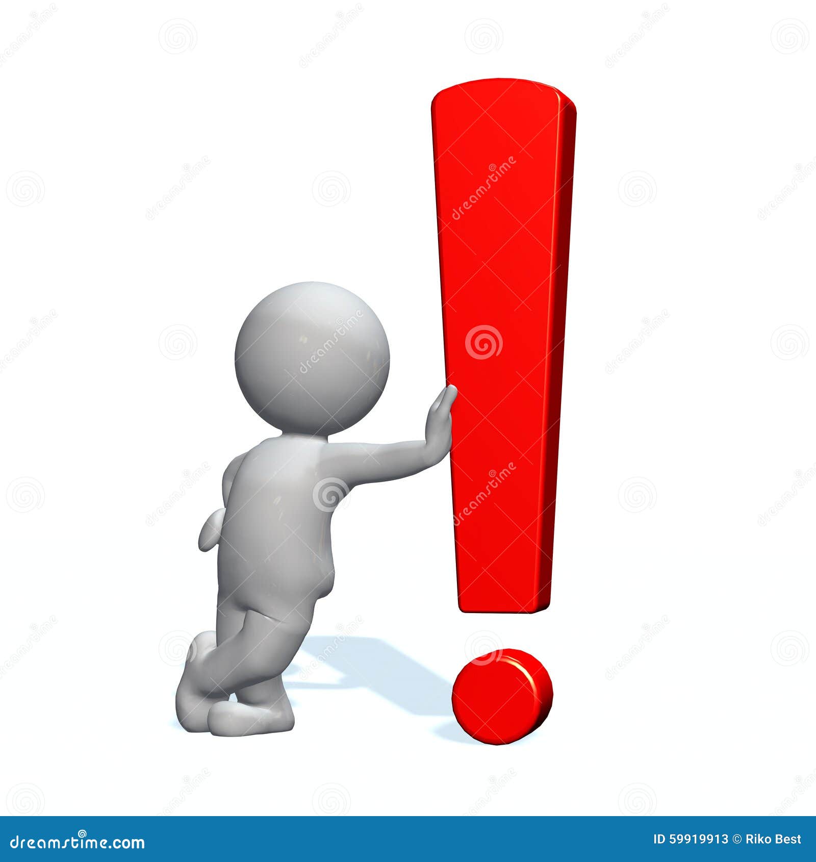 3d People - Man, Person and a Red Exclamation Mark Stock Illustration ... 3d People - Man, Person and a Red Exclamation Mark Stock Illustration ...