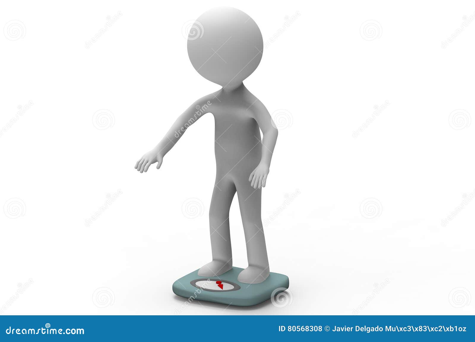 3d People - Man On Weight Machine Stock Photography | CartoonDealer.com ...