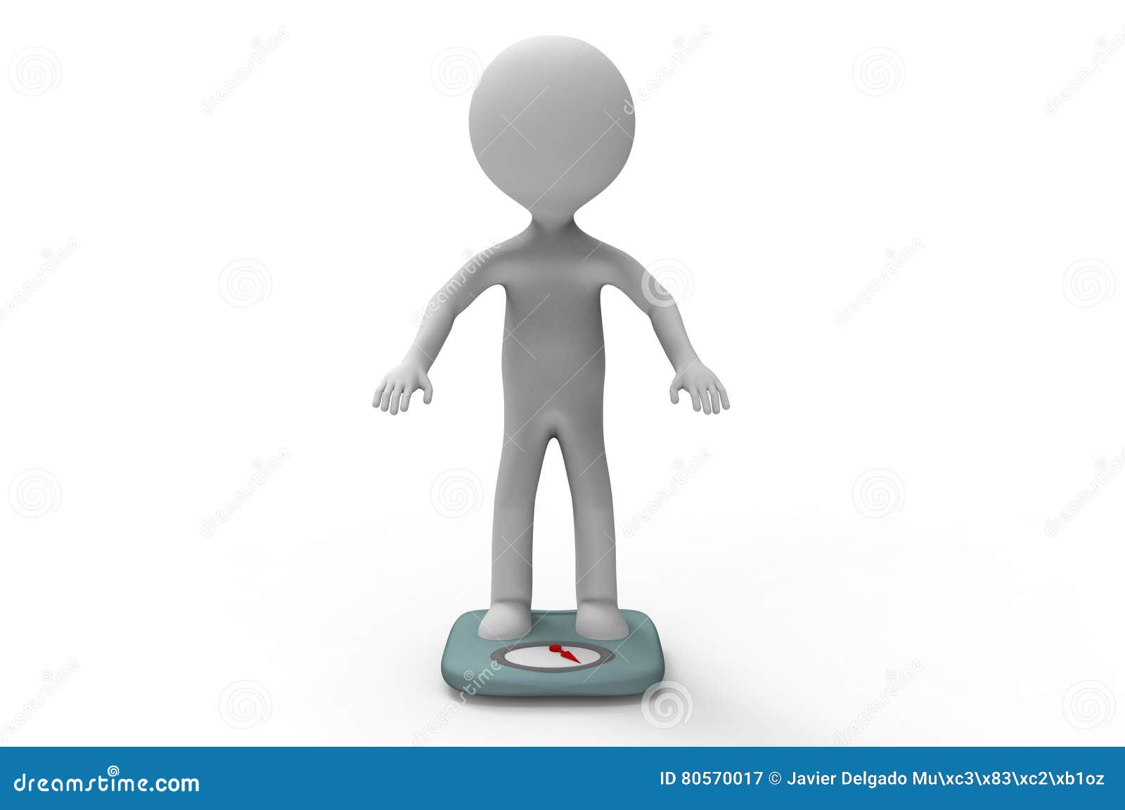 3d People - Man on Weight Machine Stock Illustration - Illustration of ...