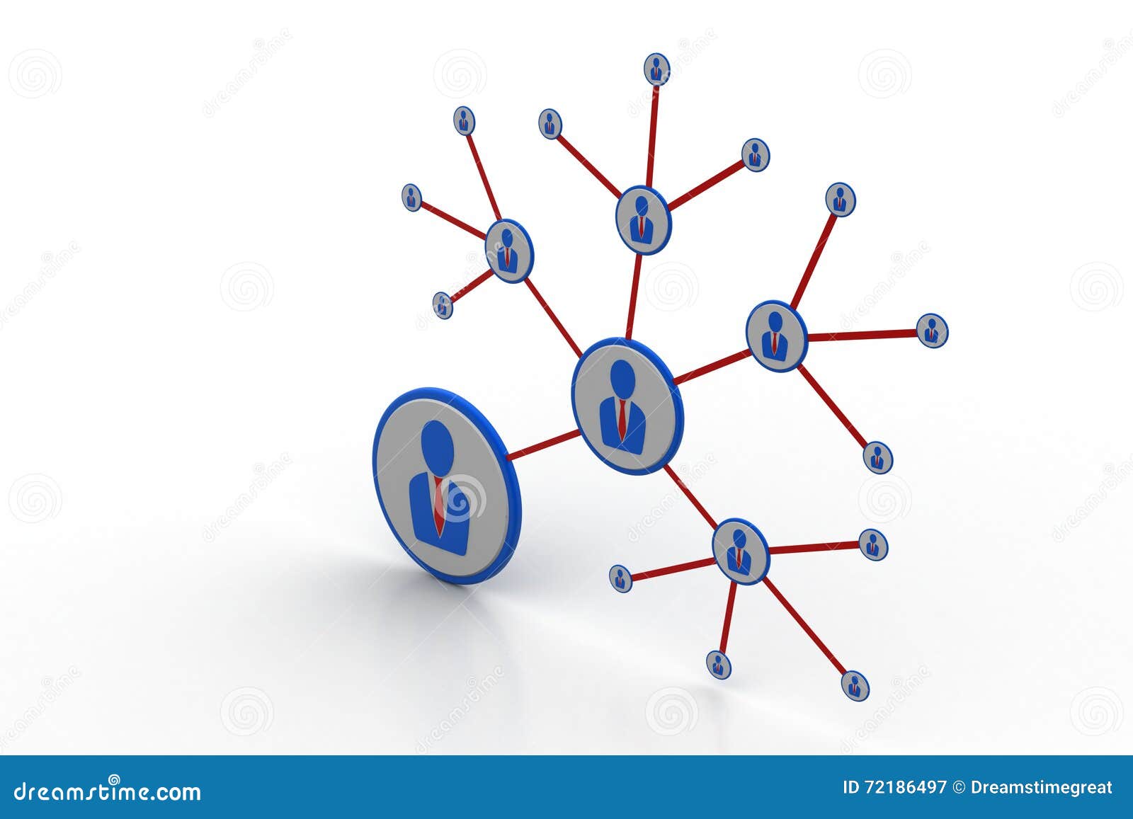 3d people network concept stock illustration. Illustration of ...