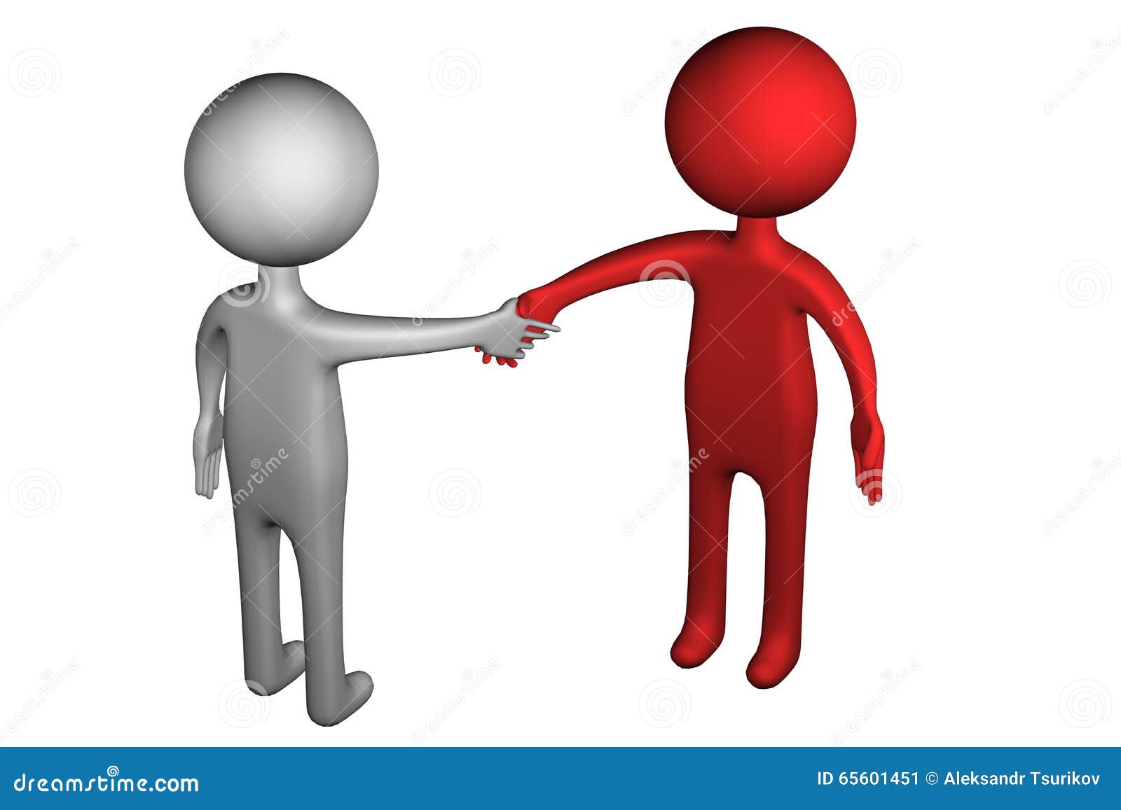 3D People shaking hands stock illustration. Illustration of activity ...
