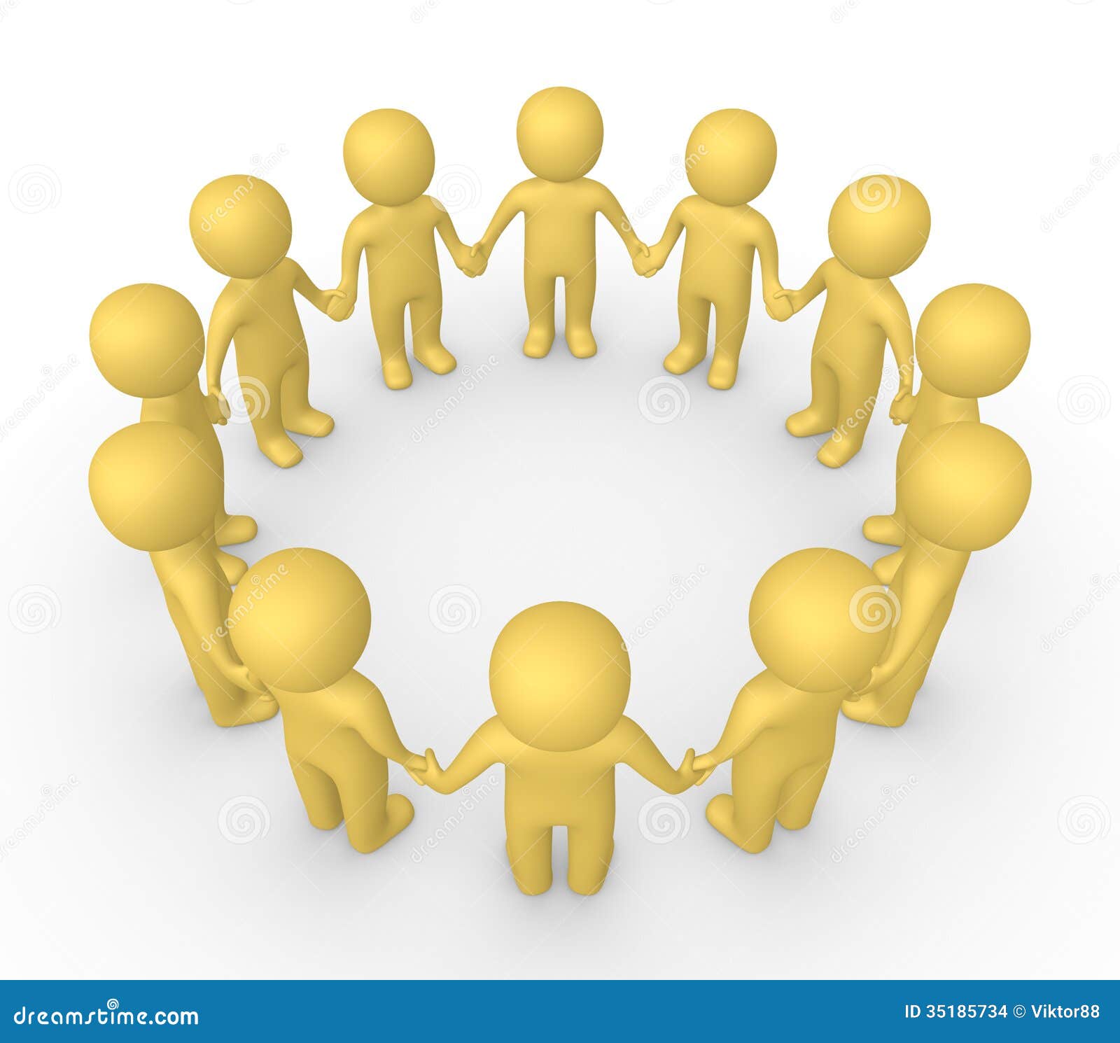 Young People Holding Hands In A Circle Stock Video Footage