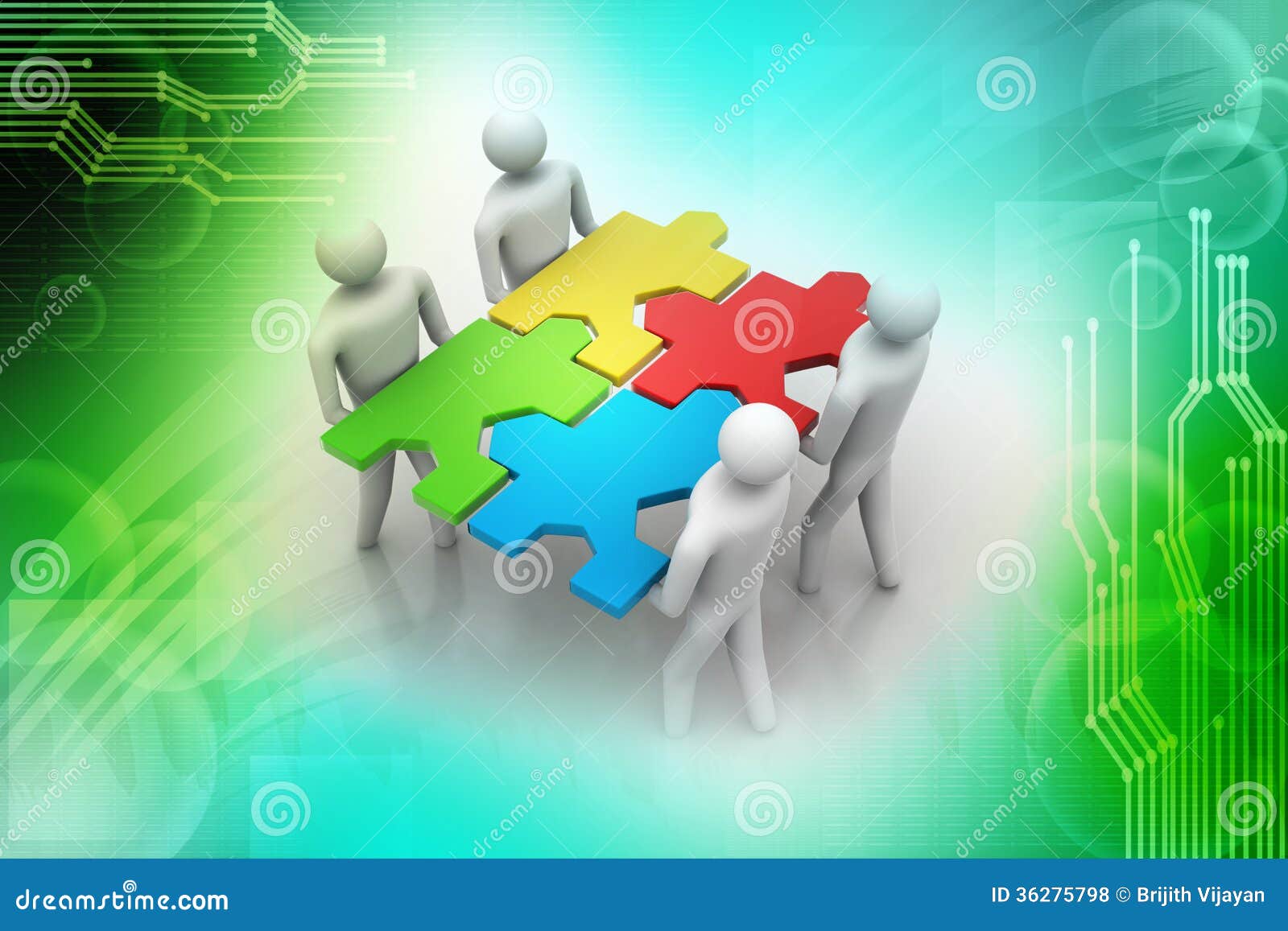 3d People - Team Stock Photography | CartoonDealer.com #36275798