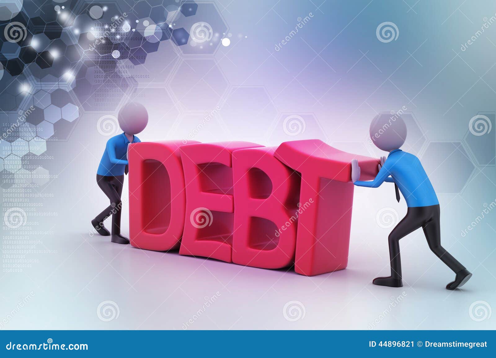 Clipart Of People In Debt