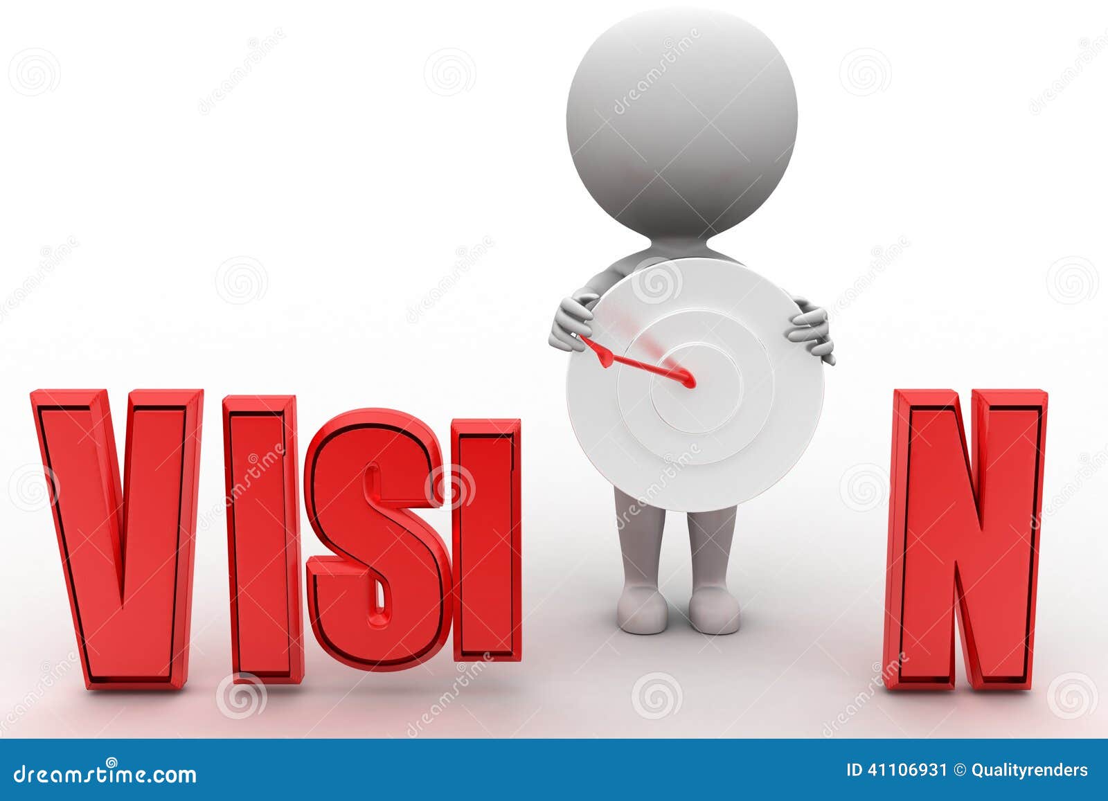 3d People With Vision Concept Stock Illustration - Illustration of ...