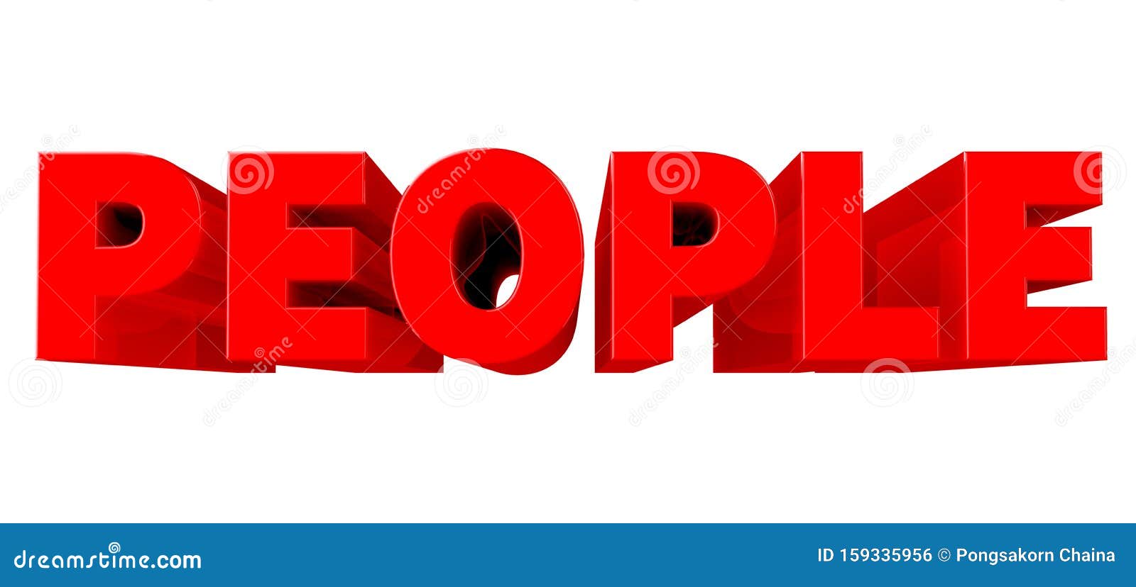 3D PEOPLE Word EXPLANATION Word Isolated On White Background 3d ...