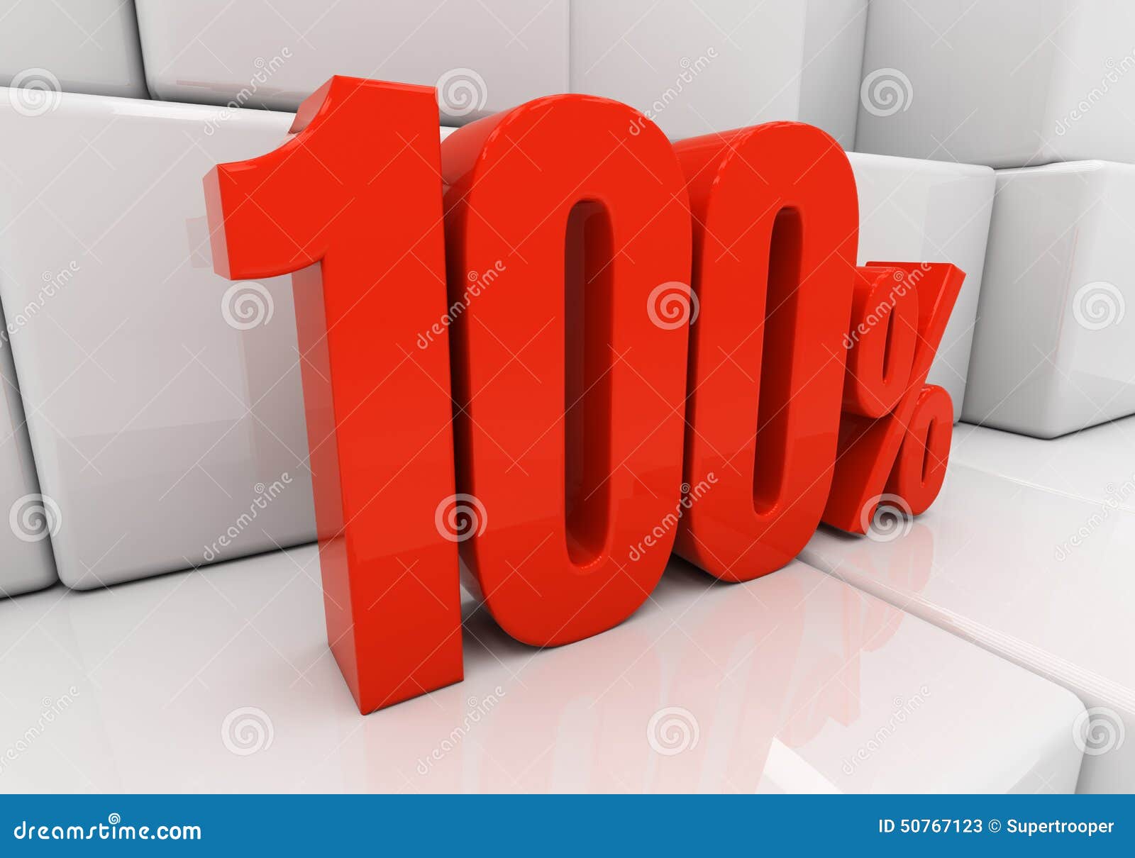 3D 100 percent stock illustration. Illustration of color - 50767123