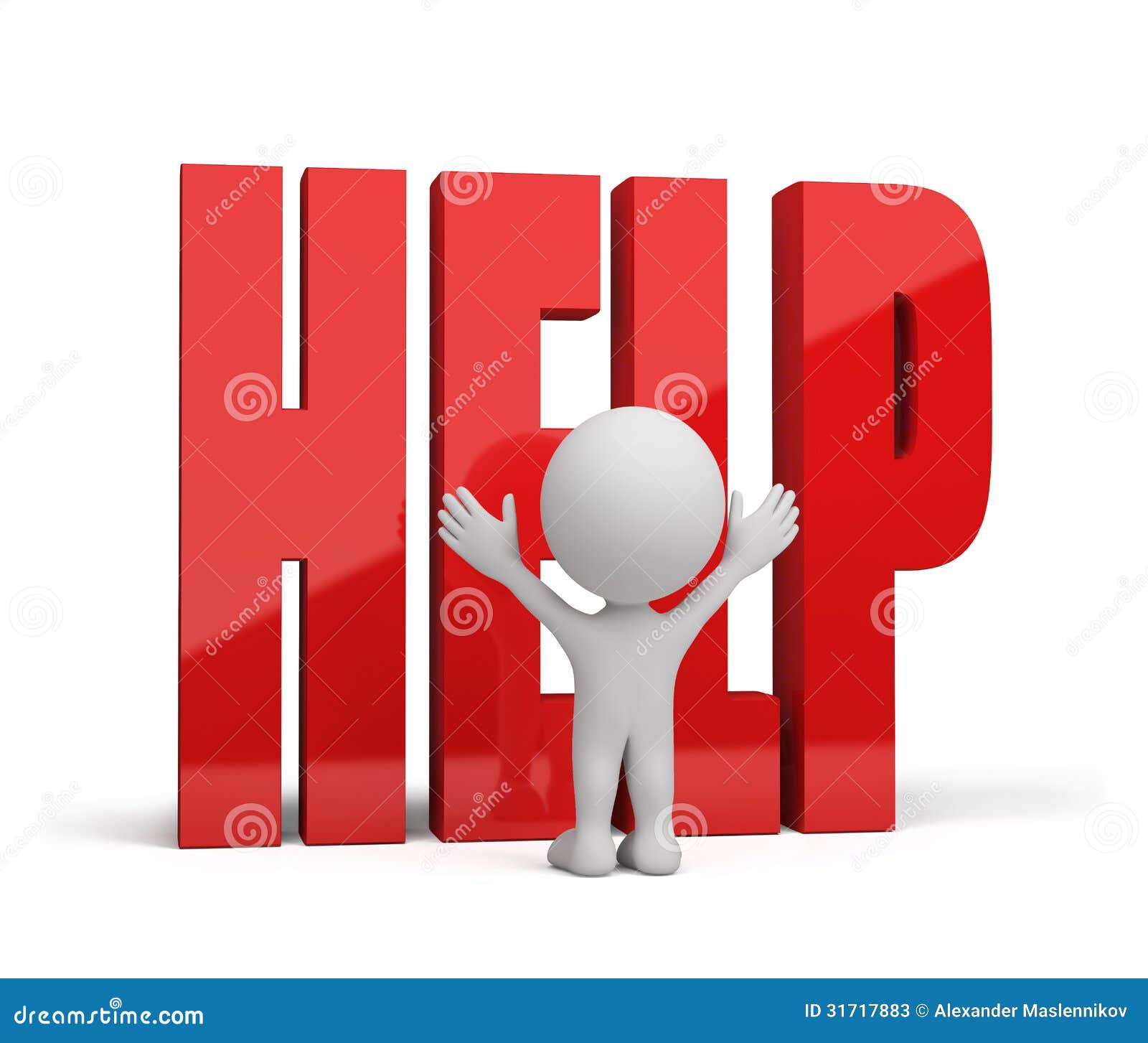 3d person asks for help stock illustration. Illustration of hope - 31717883