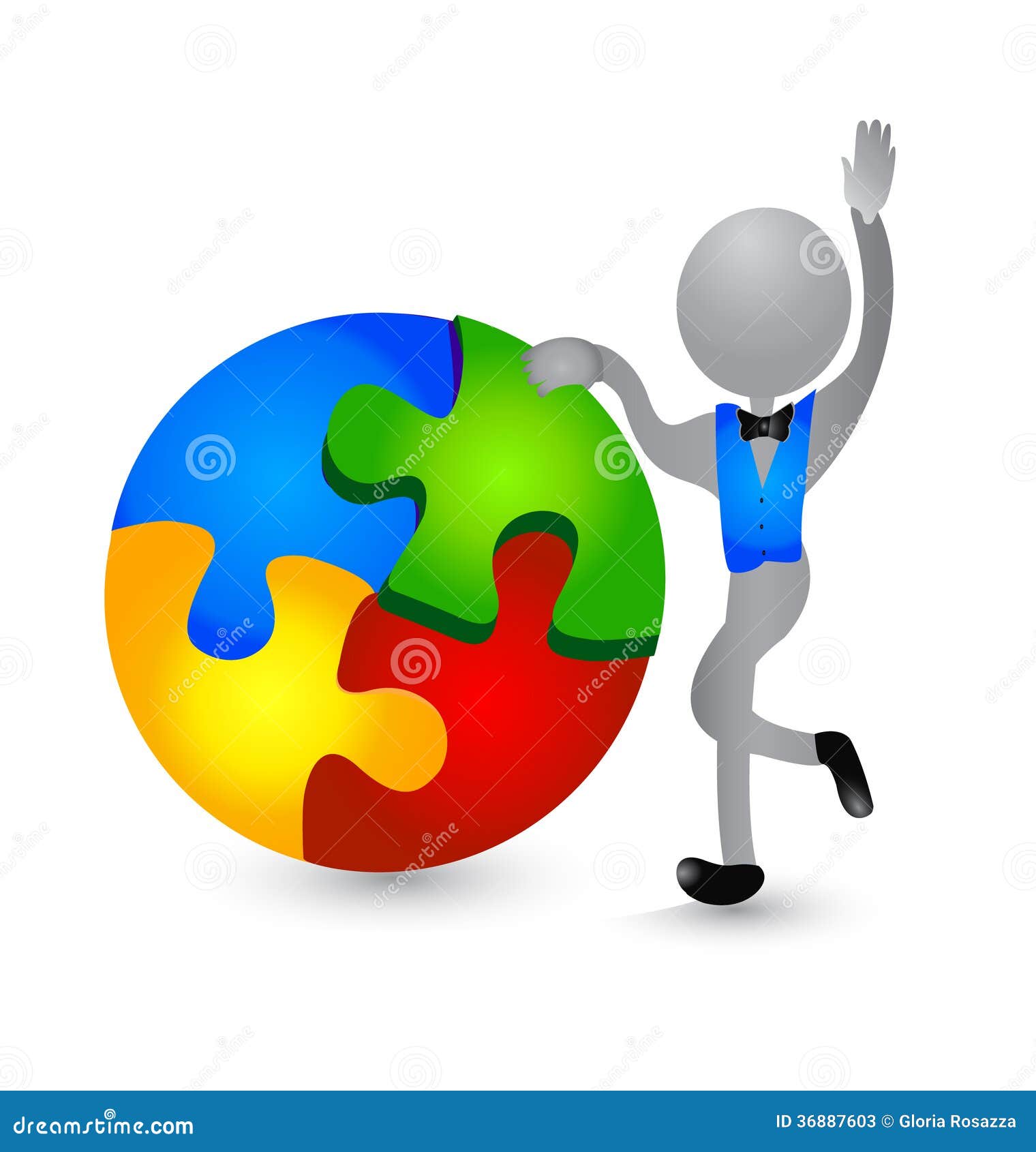 3D Person Figure Solving Puzzle Stock Vector - Illustration of figure ... 3D Person Figure Solving Puzzle Stock Vector - Illustration of figure ...