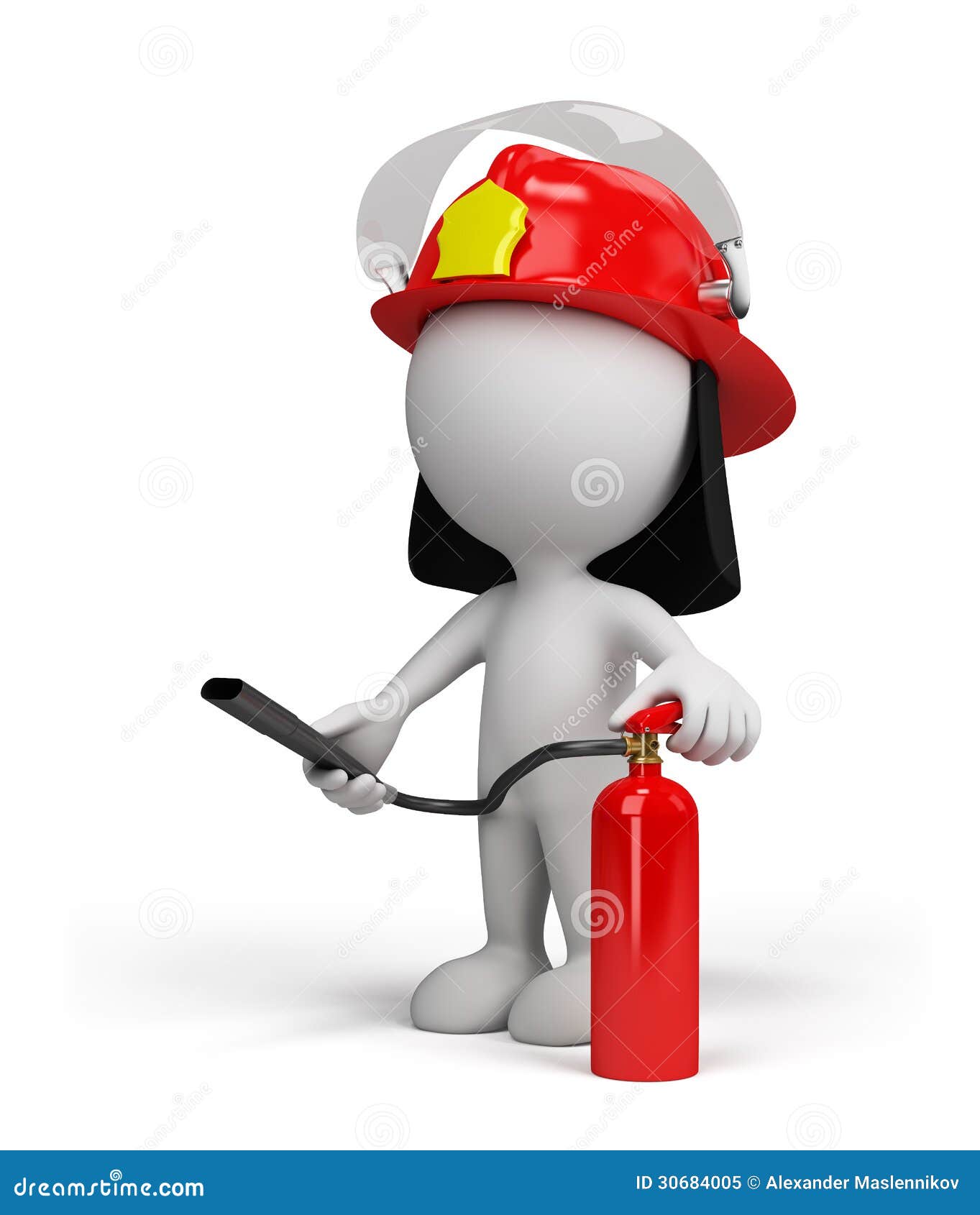3d person – fireman stock abbildung. Illustration von feuer - 30684005