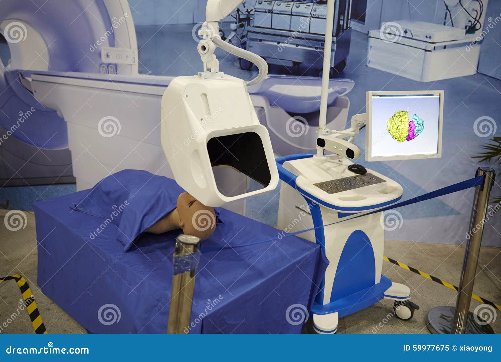 3D Perspective Brain Operation Machine Stock Image - Image of operation ...