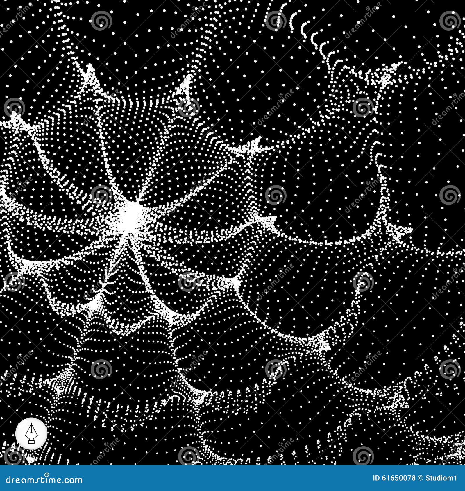 3d Perspective Grid Background. Abstract Geometric Illustration Stock ...