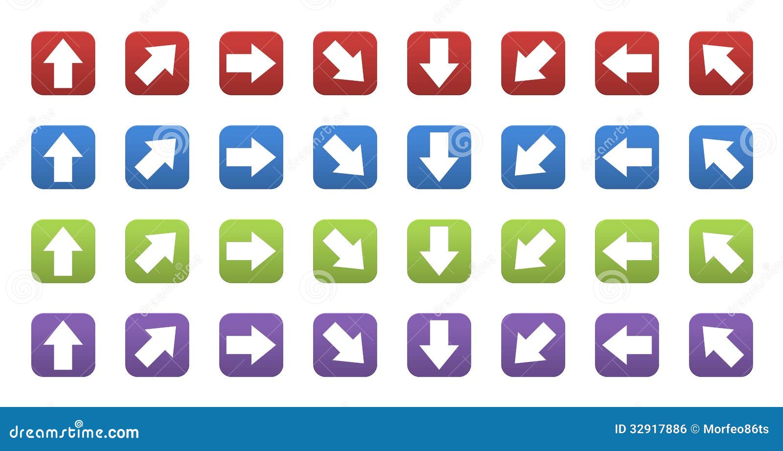 3D pictogrammen met pijlen stock illustratie. Illustration of grafiek ...