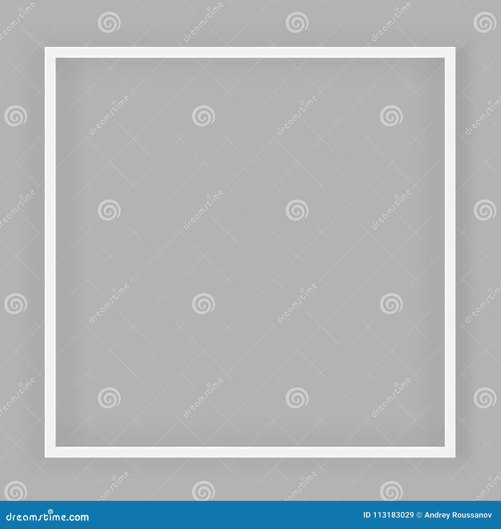3D Picture Square Frame Design. Realistic Square Frame Stock Vector ...