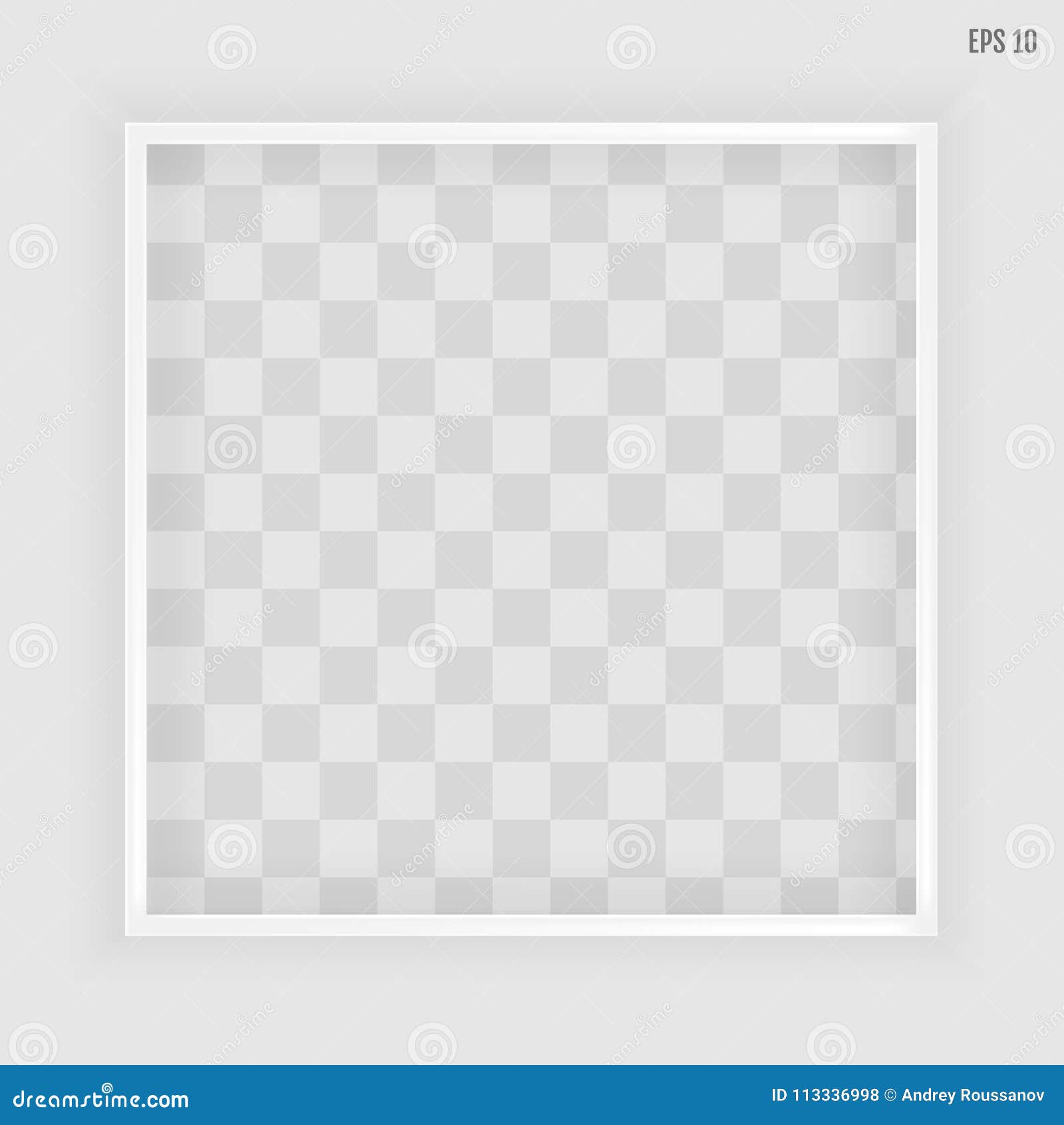 3D Picture Square Frame Design. Realistic Square Frame Stock Vector ...