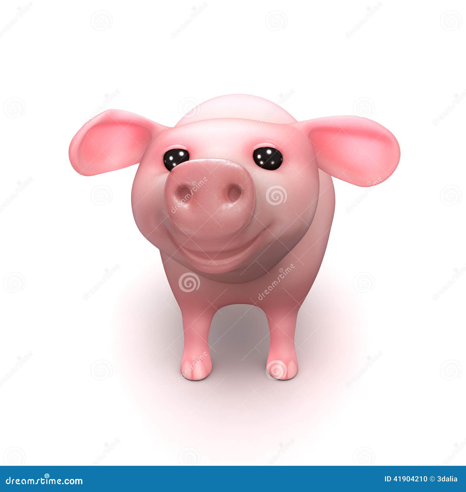 3d Piglet stock illustration. Illustration of character - 41904210