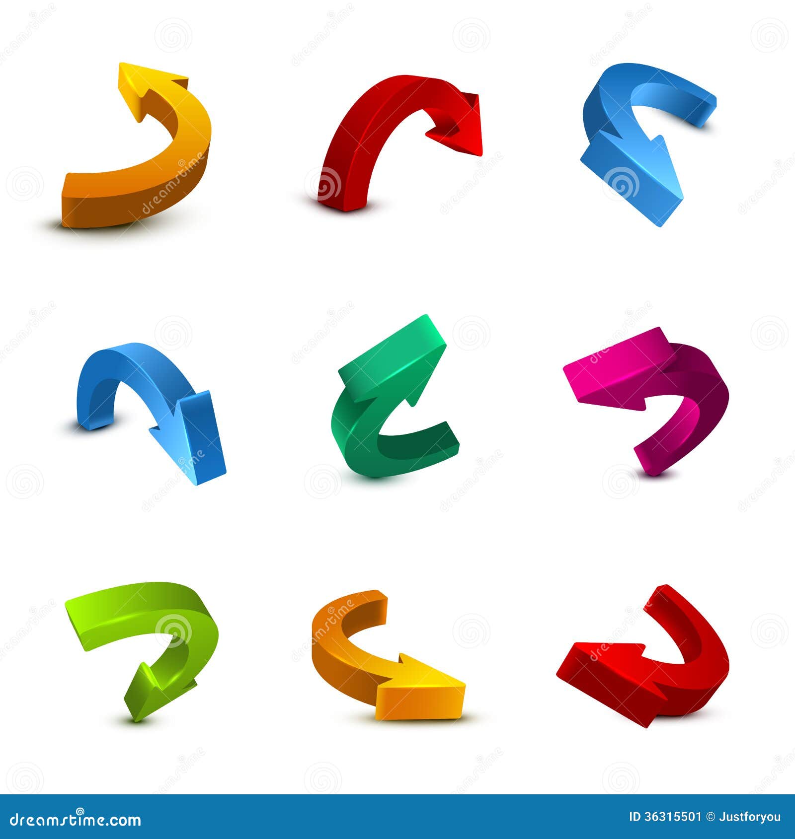 3D pijlen vector illustratie. Illustration of voorwerp - 36315501