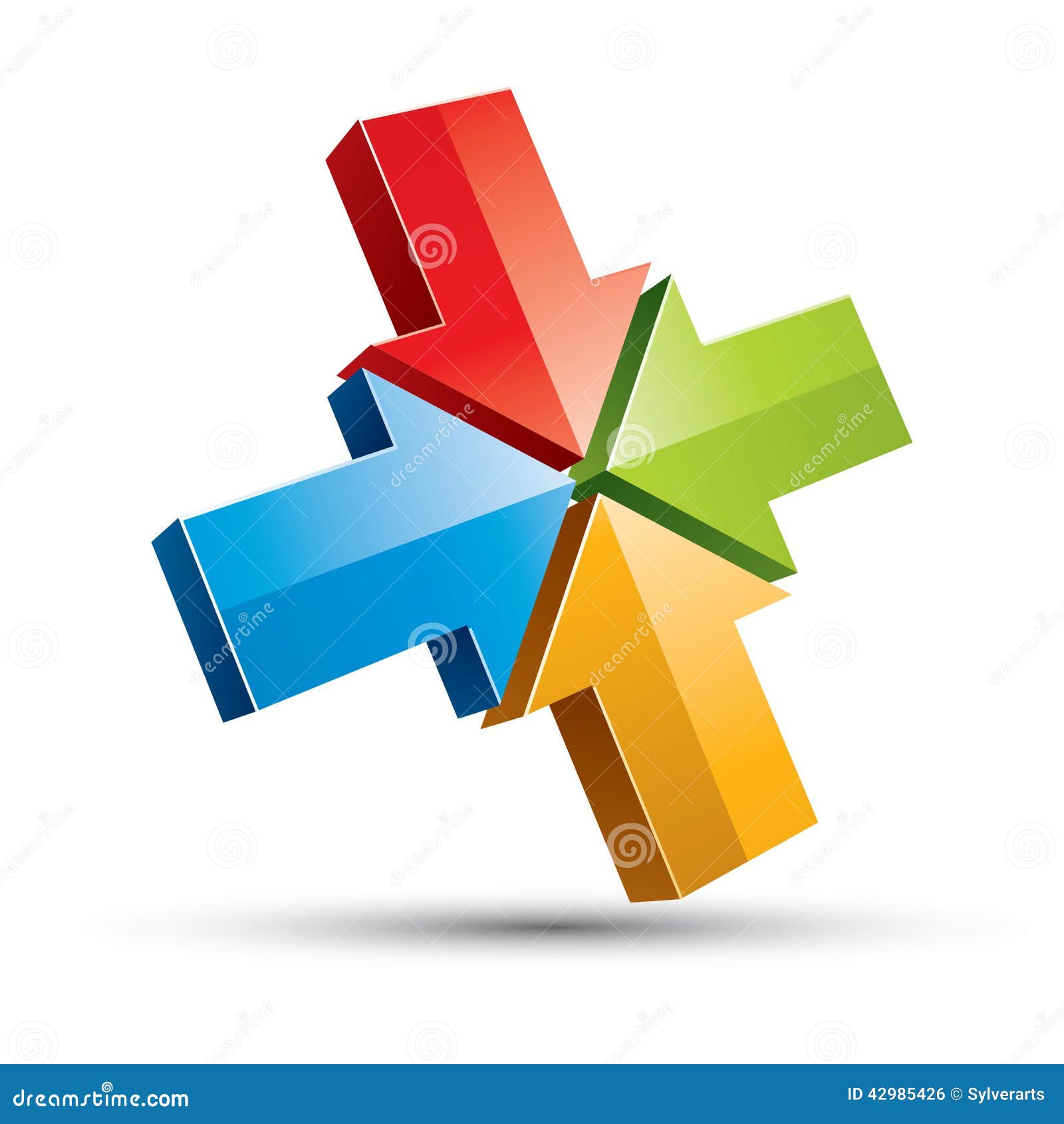 3d pijlen vectorpictogram vector illustratie. Illustration of aanwijzing - 42985426