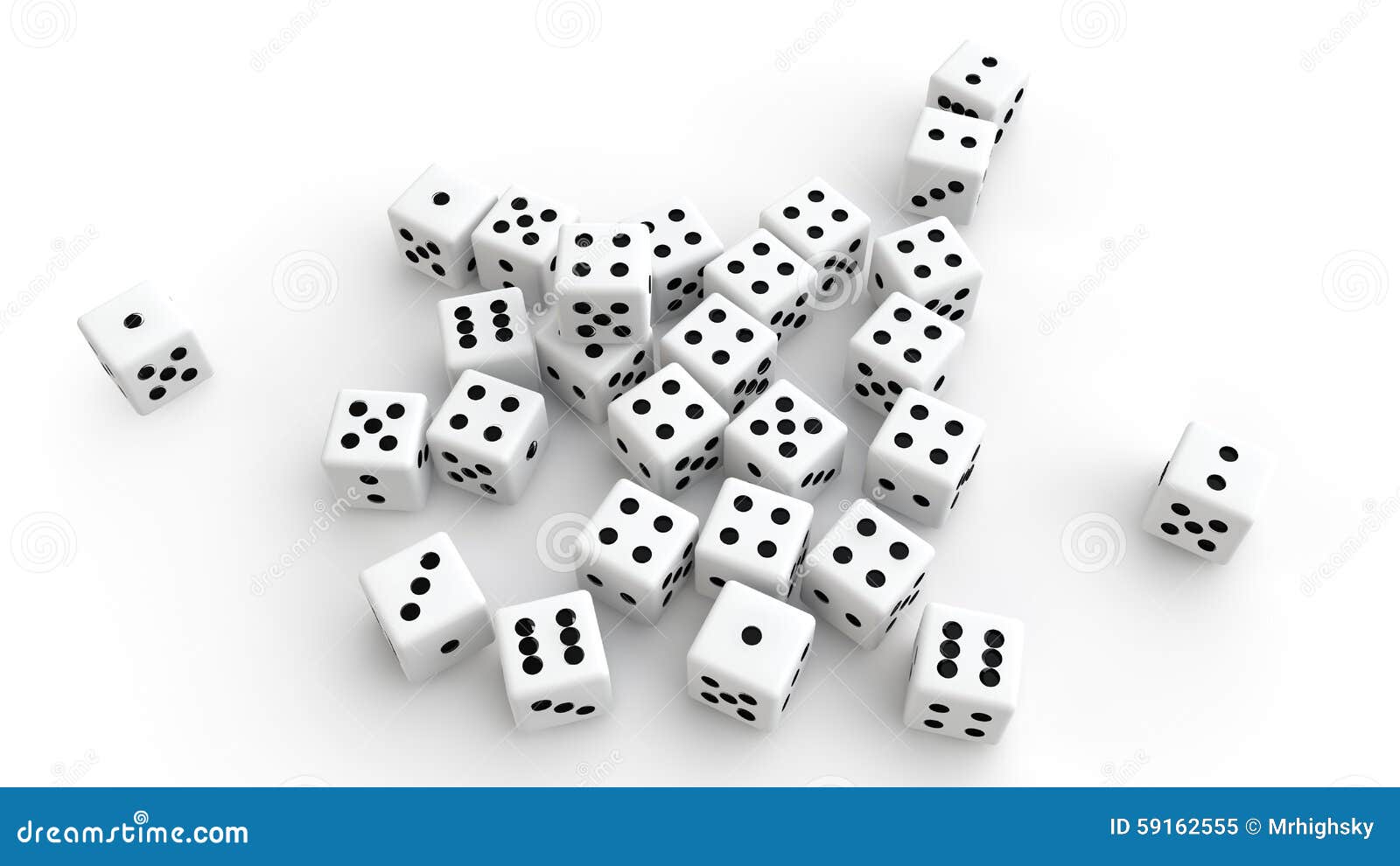 3d pile of dices stock illustration. Illustration of dice - 59162555