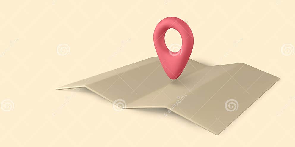 3d Pin Point Marker with Shadow. Location Icon on Map Stock Vector ...