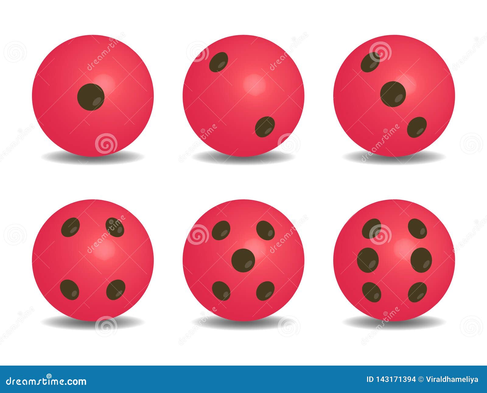 3d Pink Color Circular Dice Stock Vector - Illustration of competitive ...