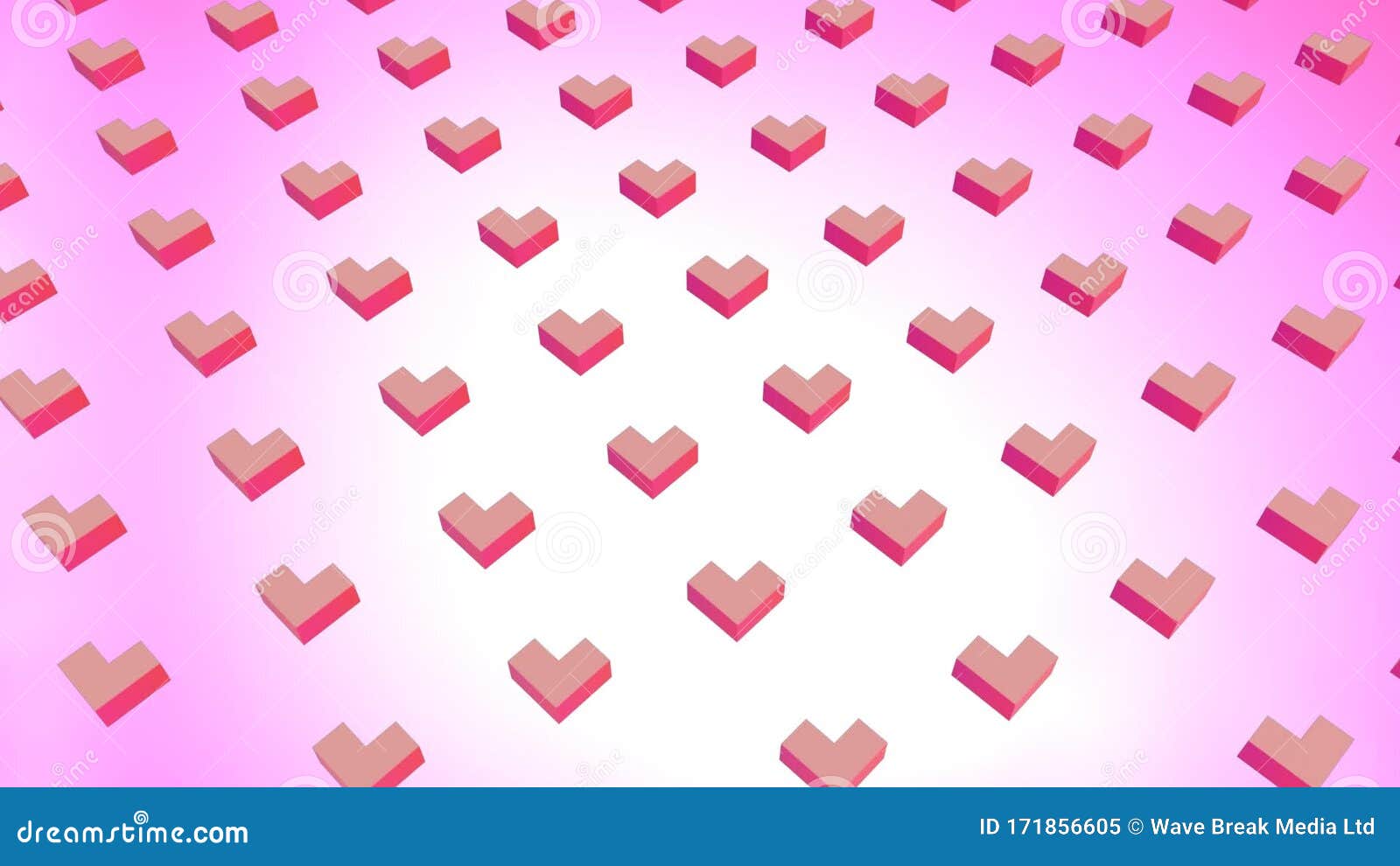 3D pink forms moving stock video. Video of digital, color - 171856605