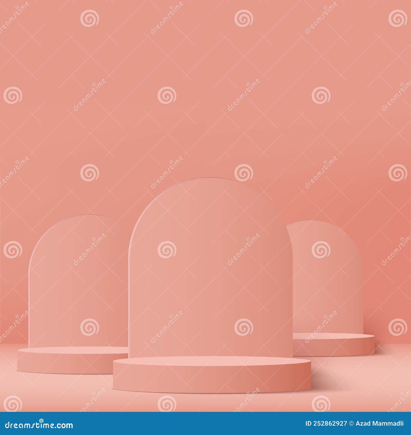 3d Pink Podium and Minimal Pink Wall Scene. 3d Podium Minimal Abstract ...
