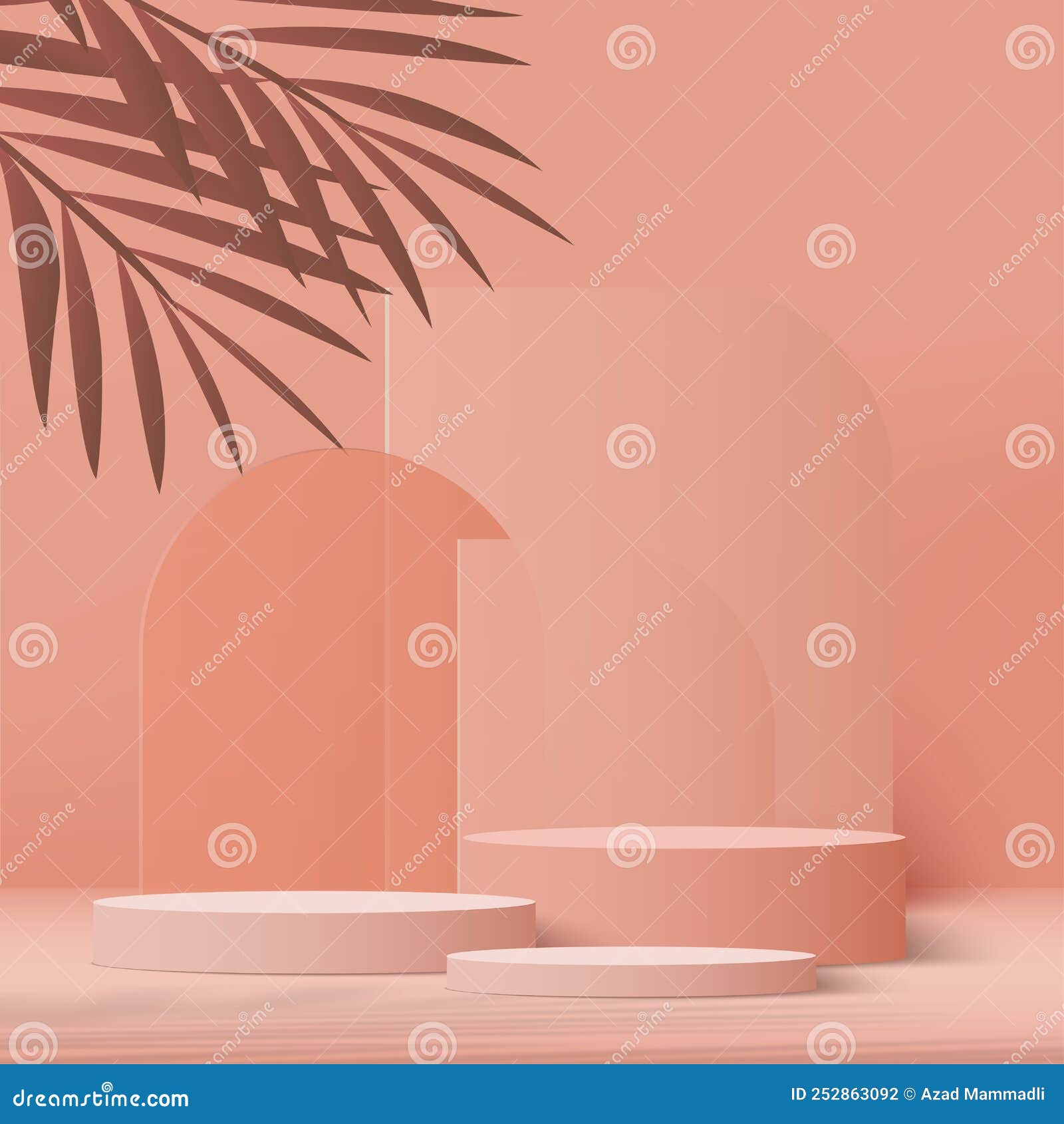 3d Pink Podium and Minimal Pink Wall Scene. 3d Podium Minimal Abstract ...